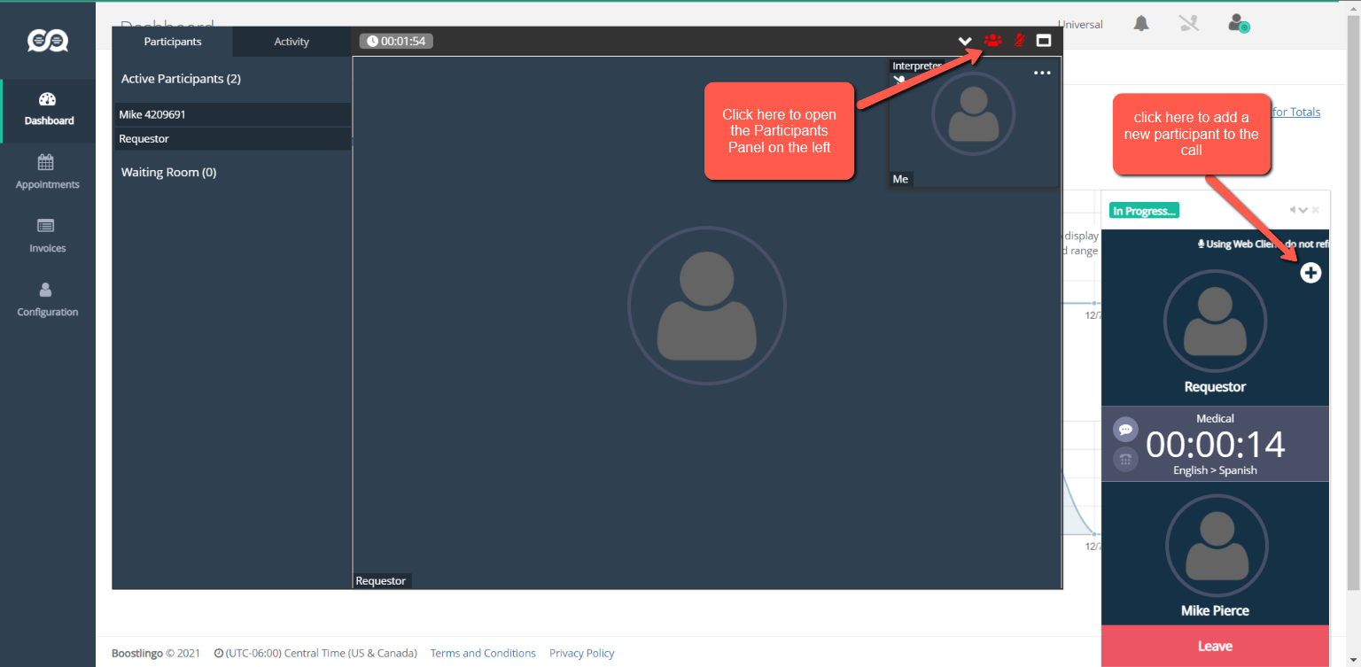 Interpreter - Scheduled OPI/VRI Appointment in the Browser – Boostlingo
